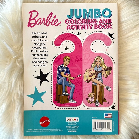 Barbie | Office | Barbie Jumbo Coloring Activity Book Giant Coloring ...